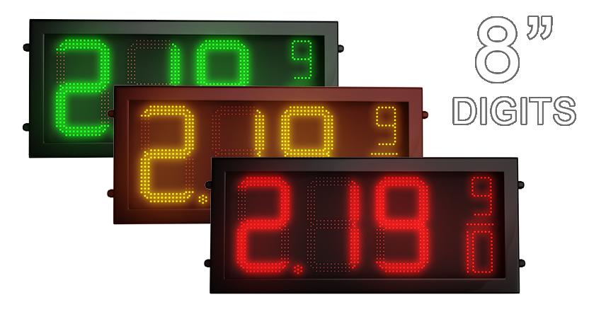 8" Digital Gas price signs – Petro LED Signs
